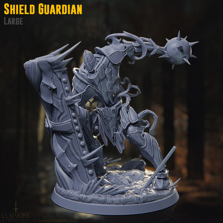 3D Printable Shield Guardian by Claymore Miniatures